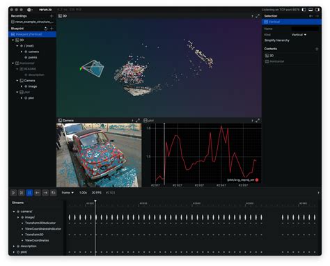 configure the viewer interactively — rerun