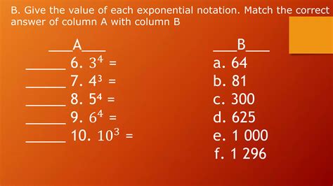Exponents And Exponential Notation Pptx Physics Science