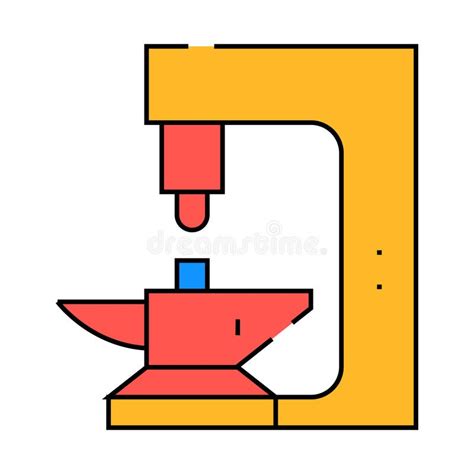 Automatic Forge Icon Color Illustration Stock Vector Illustration Of