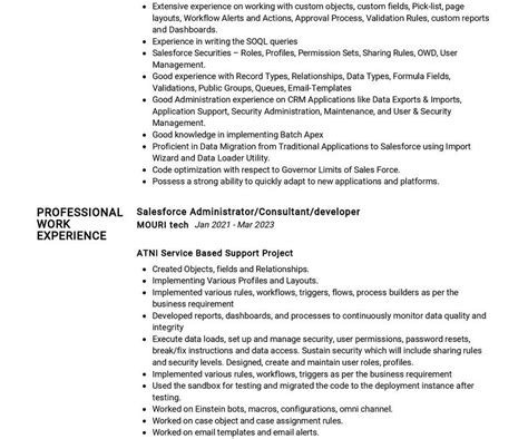 Salesforce Associate Resume Sample In 2025 Resumekraft