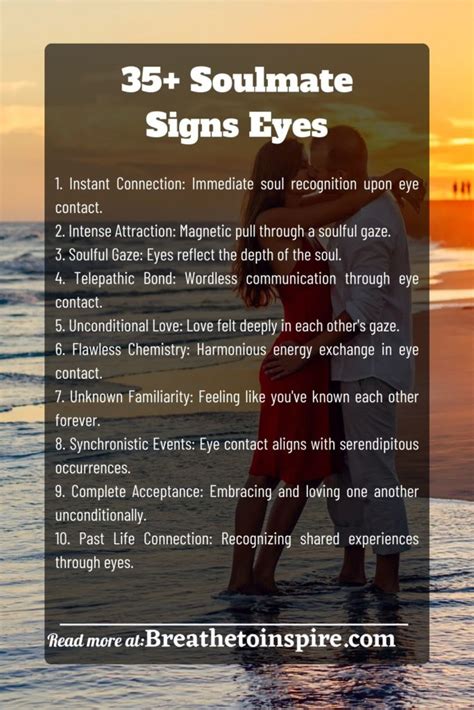 35 Soulmate Signs Eyes Soul Connection Through The Eyes Breathe To