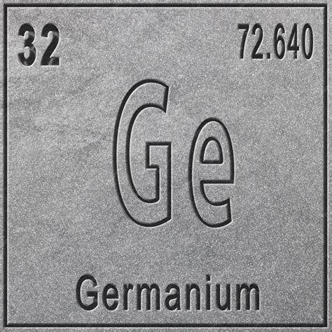 Premium Photo Germanium Chemical Element Sign With Atomic Number And