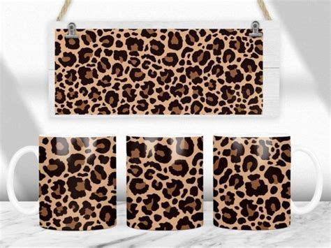 Leaopard Cheetah Print 11oz And 15oz Graphic By Freesublimations · Creative Fabrica