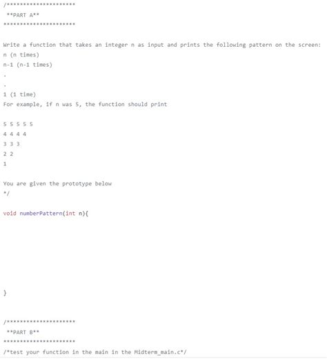 Solved Part A Write A Function That Takes An