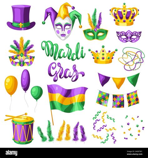 Green Mardi Gras Hat Stock Vector Images Alamy
