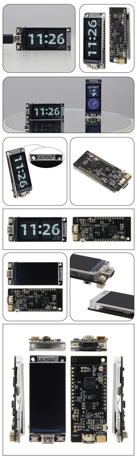 lilygo t display s3 esp32 s3r8 dual core wifi bluetooth 1 9 st7789
