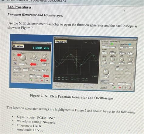 Solved Lab Exercise 6 Oscilloscope And Function Generator Chegg Com