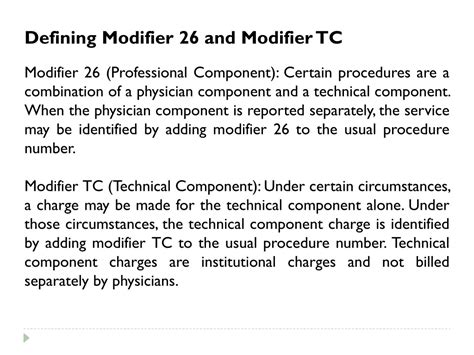 Ppt Appropriate Use Of Modifier 26 And Modifier Tc Powerpoint