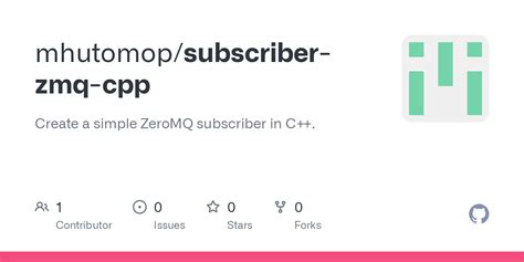 Github Mhutomopsubscriber Zmq Cpp Create A Simple Zeromq Subscriber In C
