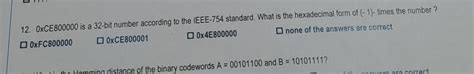 Solved 0×ce800000 ﻿is A 32 Bit Number According To The