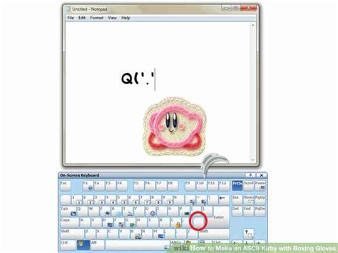 Cómo Hacer Un Ascii Kirby Con Guantes De Boxeo