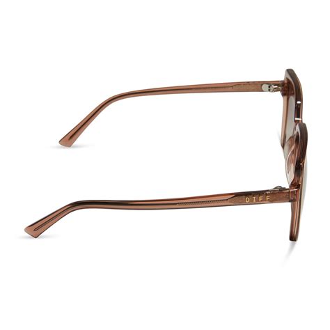Esme Square Sunglasses Café Ole And Brown Gradient Diff Eyewear