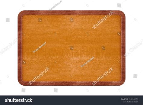 Square Empty Blank Wood Sign Board Stock Illustration 2189948151