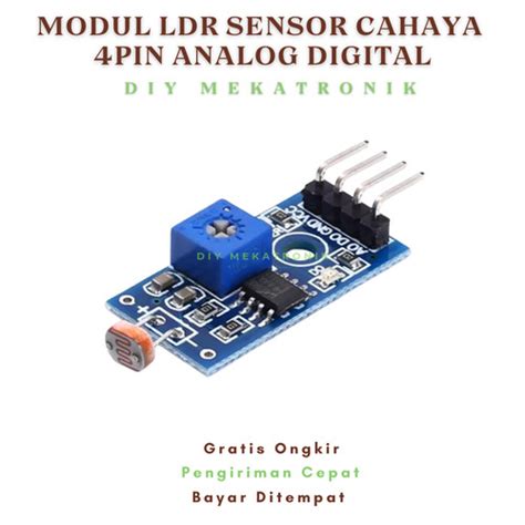 Jual Modul Ldr Sensor Cahaya 4pin Analog Digital For Arduino Uno Mega 4