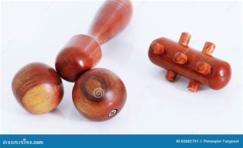 Wood For Massage Equipment Stock Image Image Of Equipment 82682791