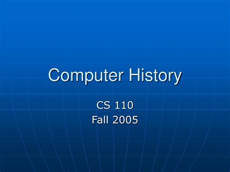 PPT Evolution Of Computing From Mechanical Calculators To Home Computers And Beyond