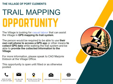 Trail Mapping Opportunity Village Of Port Clements