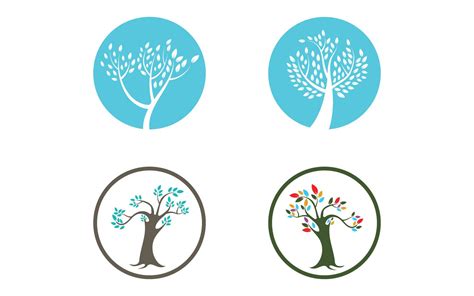 Tree Logo Vector Illustration Graphic By Hati Royani Creative Fabrica