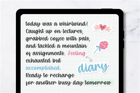 Swift Script A Handwritten Font For Planner By RungnoiStudio TheHungryJPEG