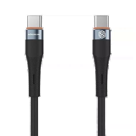 Зарядный кабель Nillkin Type C To Type C Cable Flowspeed Usb Type C Usb Type C 1 2м Чёрный