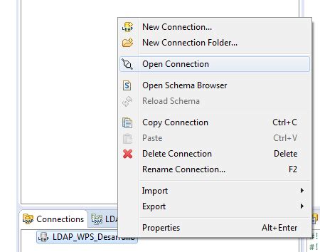 Crear conexión LDAP en Apache Directory Studio ArquitecturaIBM Consulting