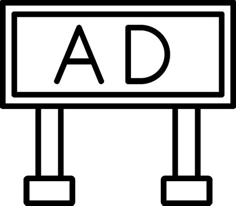 Advertising Line Icon 43266662 Vector Art At Vecteezy