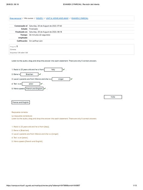 Examen 2 Parcial Revisión Del Intento Pdf