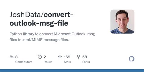 Github Joshdataconvert Outlook Msg File Python Library To Convert Microsoft Outlook Msg