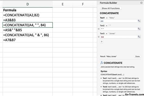 วิธีการใช้ฟังก์ชัน Excel Concatenate เพื่อรวมเซลล์ ทำอย่างไร 2025