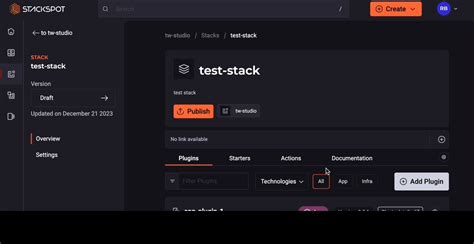 Publish And Unpublish Stack Docs Stackspot