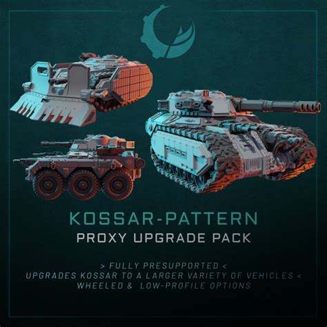 3D Printable Kossar Pattern Proxy Upgrade Kit By Maelstrom Designworks