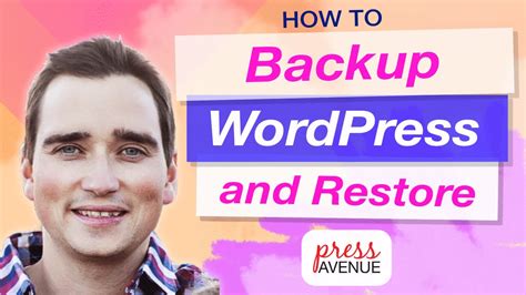 how to backup restore wordpress websites