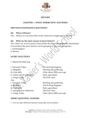 Fillable Online CBSE Notes Class History Chapter What Where How Fax Email Print