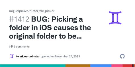 Bug Picking A Folder In Ios Causes The Original Folder To Be Deleted · Issue 1412