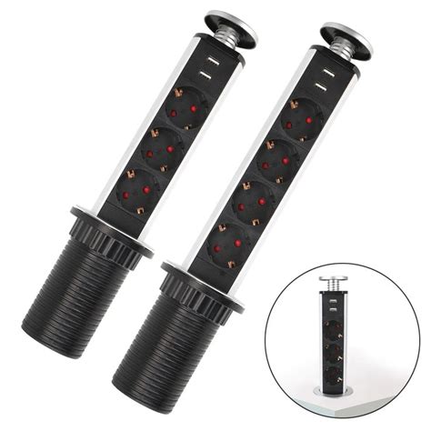 Скрытые Настольные розетки для кухонного стола выдвижная электрическая розетка 3 4