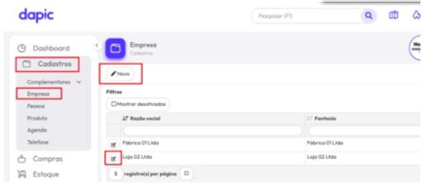 Integração Webpic Dapic Vesti