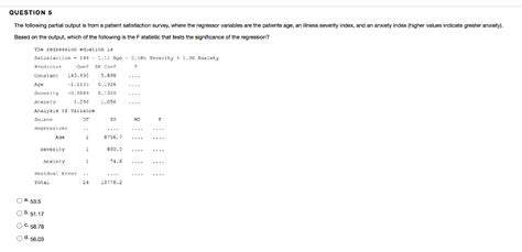 Solved QUESTION The Following Partial Output Is From A Chegg