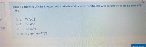 Solved Assume The Class Has A Private Integer Pointer Called