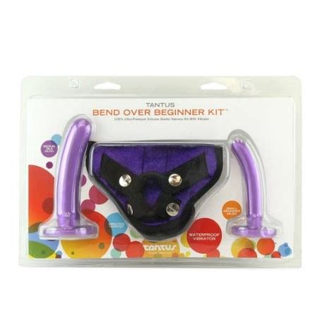 Tantus Bend Over Beginner Vibrating Harness Kit Purple Sex Toys At Adult Empire