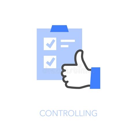 Simple Visualised Controlling Icon Symbol Stock Vector Illustration Of Strategy Safe 291368466