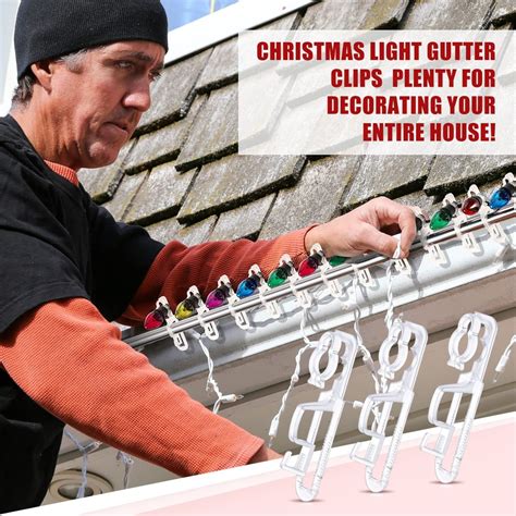 Christmas Light Clips Gutter Hooks For Gutters And Shingles Holiday