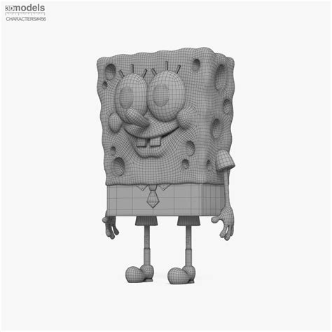 Spongebob 3d 모델 다운로드 만화 캐릭터 On