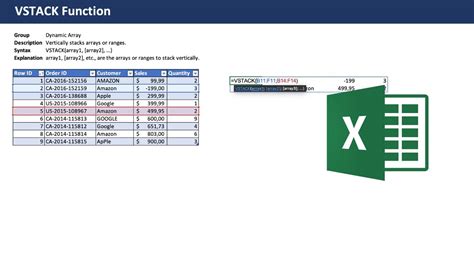 Excel Vstack Function Beginner Tutorial With Examples Youtube