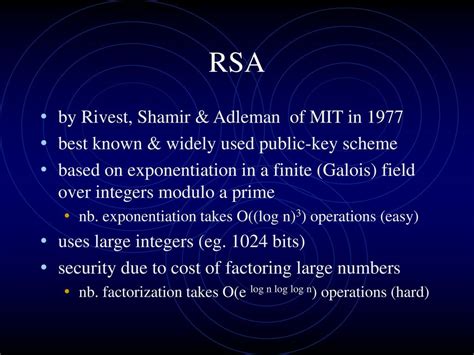 rsa rivest shamir adleman retoedu