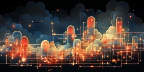 Premium Ai Image Enigmatic Circuitry Ethereal Hovering Tubes In The