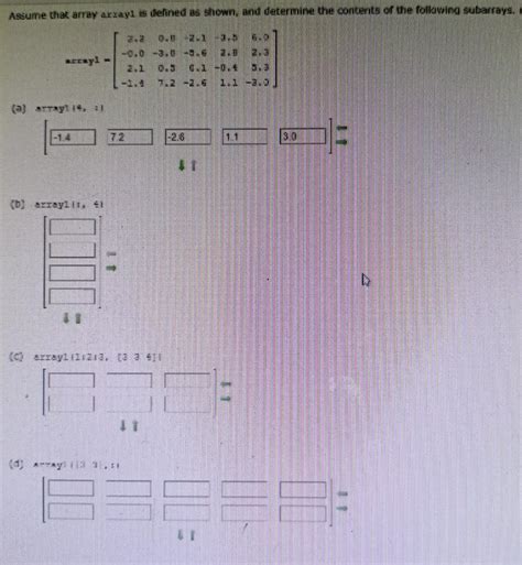 Solved Assume That Array Array Is Defined As Shown And