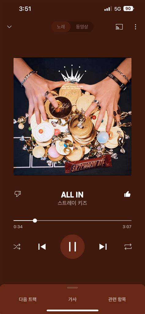 스트레이키즈 All In 앨범 표지 손 지식in