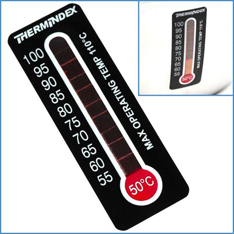 55 100 Degree Heat Temperature Sticker Label Industrial Indicator