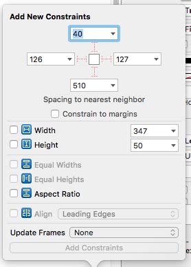 Ios Aligning Elements In Xcode Stack Overflow