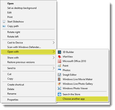 Fix Open With “choose Another App” Error Program Not Associated In Windows 10 Winhelponline